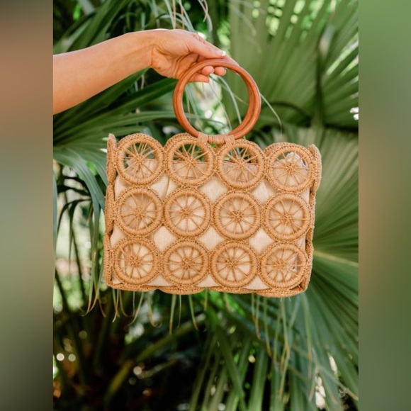 Pink Lily | Bags | Private Beach Brown Boho Multi Circle Purse Womens ...